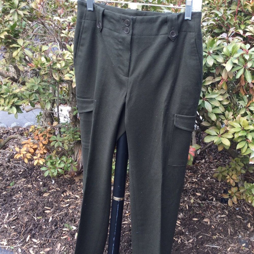 Talbots Wool Blend Oliver Cargo Pant - Gem